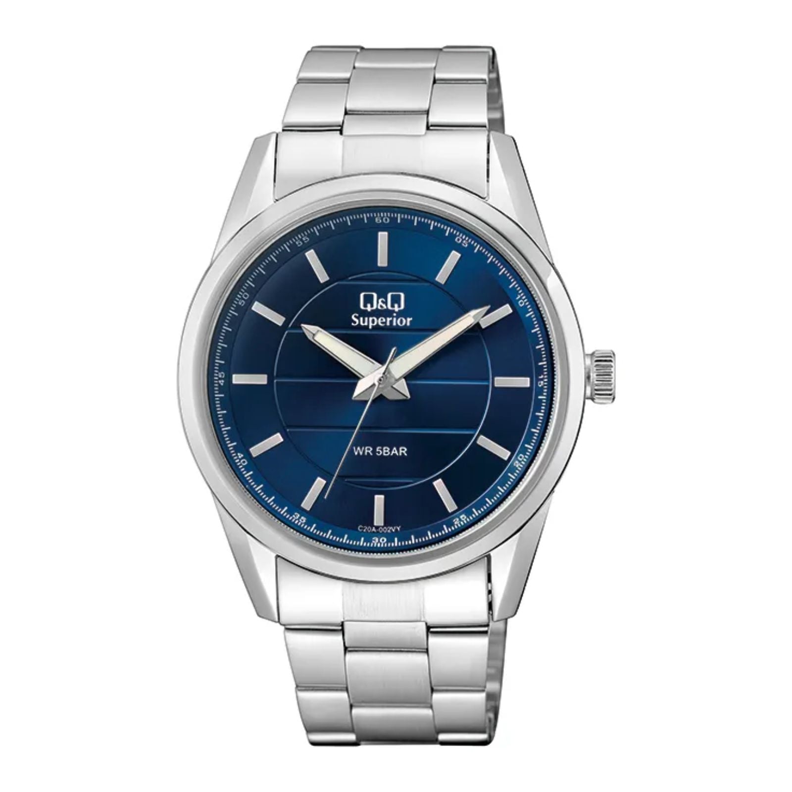 RELOJ PARA HOMBRE Q&Q C20A-002VY C20A-002VY - PLATEADO – Kronotime