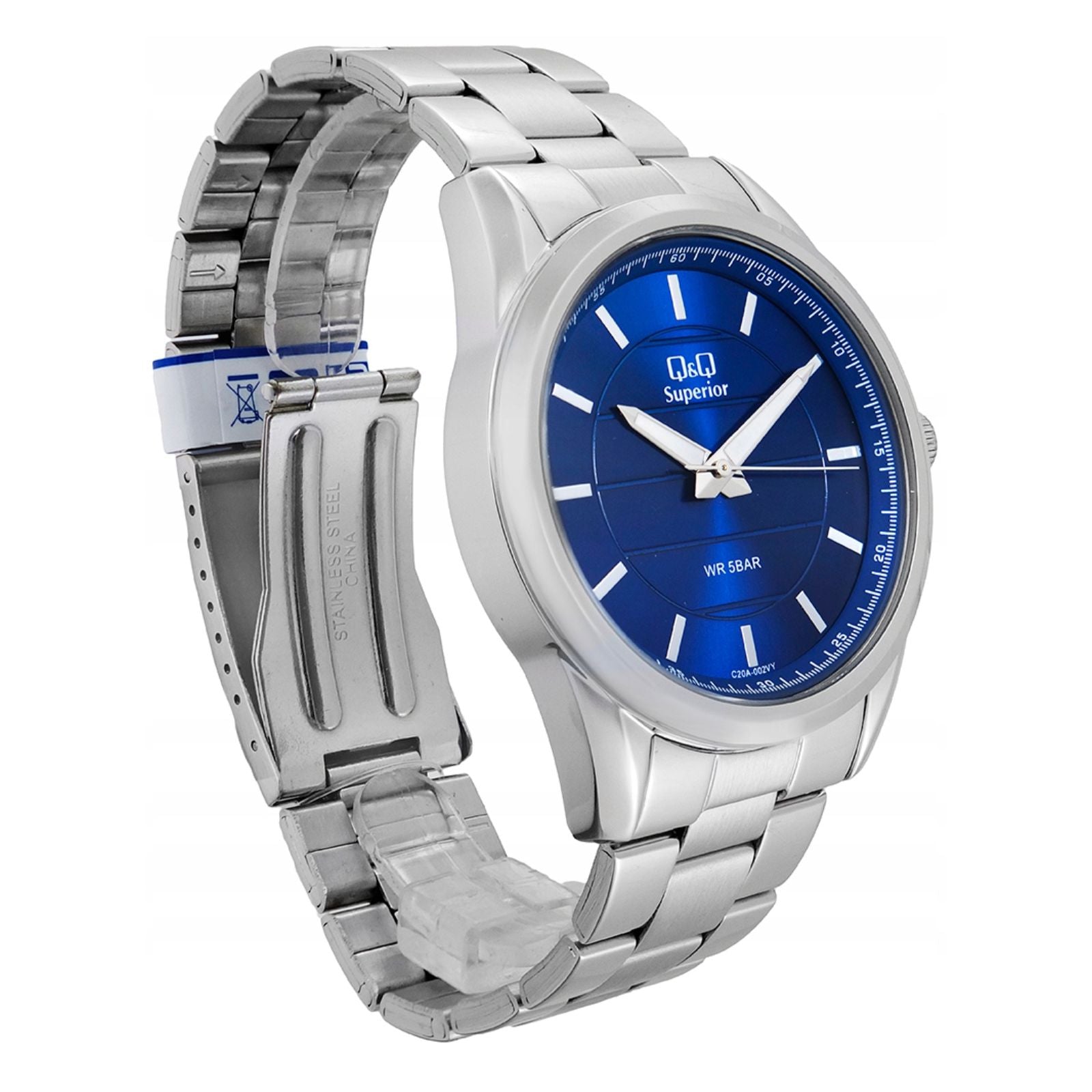 RELOJ PARA HOMBRE Q&Q C20A-002VY C20A-002VY - PLATEADO – Kronotime