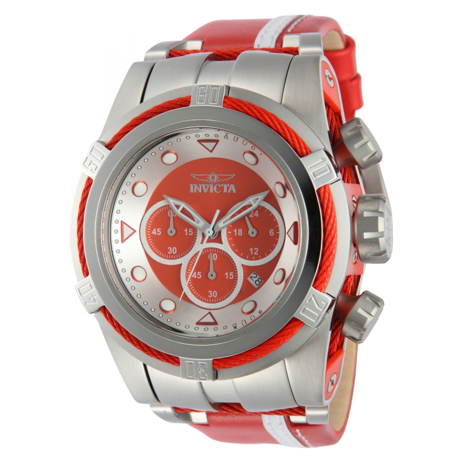 RELOJ CLÁSICO PARA HOMBRE INVICTA BOLT 43786 - ROJO, BLANCO, ACERO ...