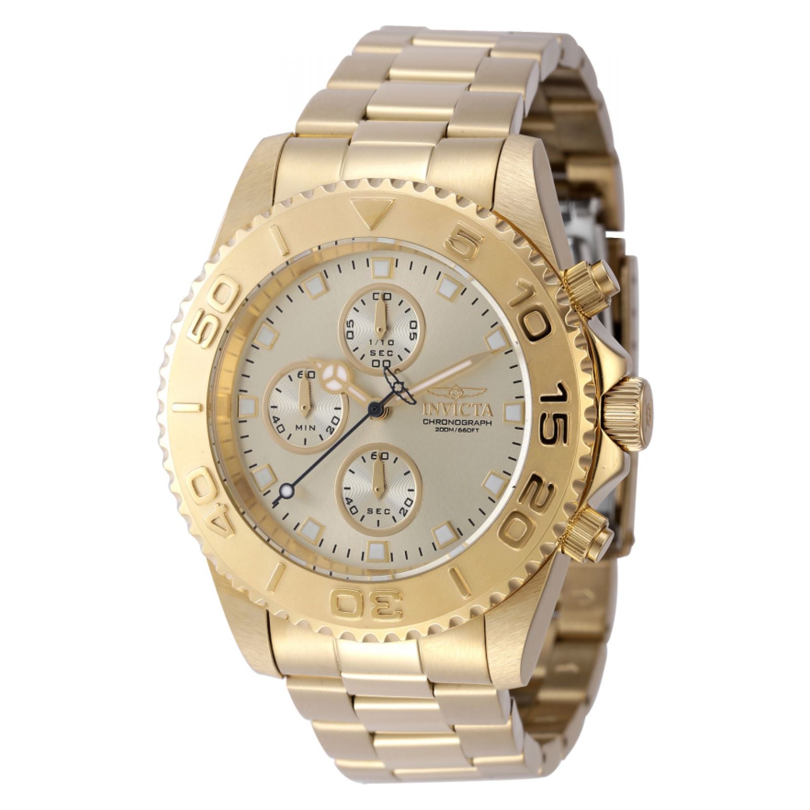 RELOJ PARA HOMBRE INVICTA OCEAN VOYAGE 47654 - ORO – Kronotime