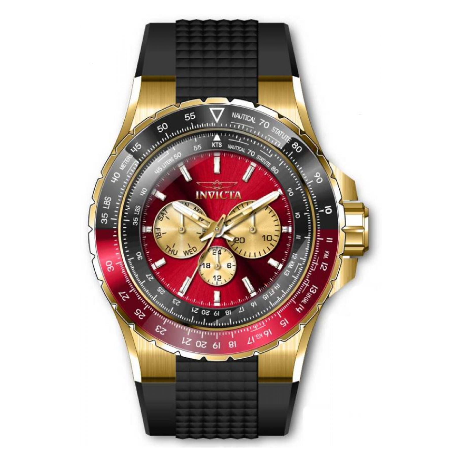 RELOJ DEPORTIVO PARA HOMBRE INVICTA AVIATOR 44614 - NEGRO – Kronotime